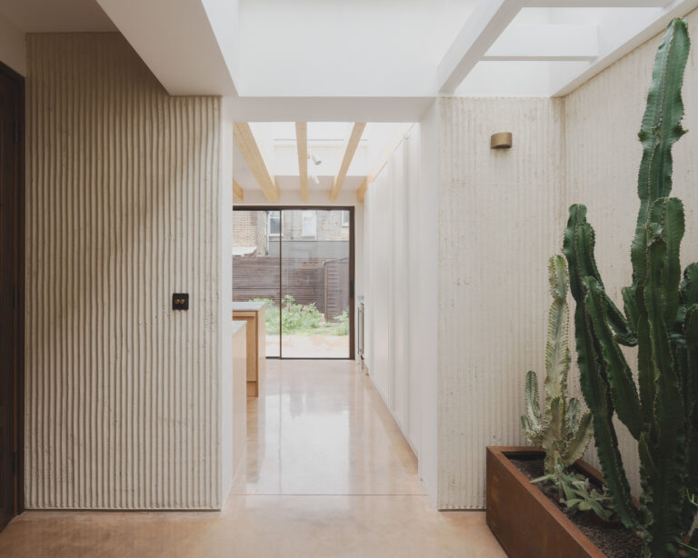 Corrugated Walls | Clayworks Clay Plaster